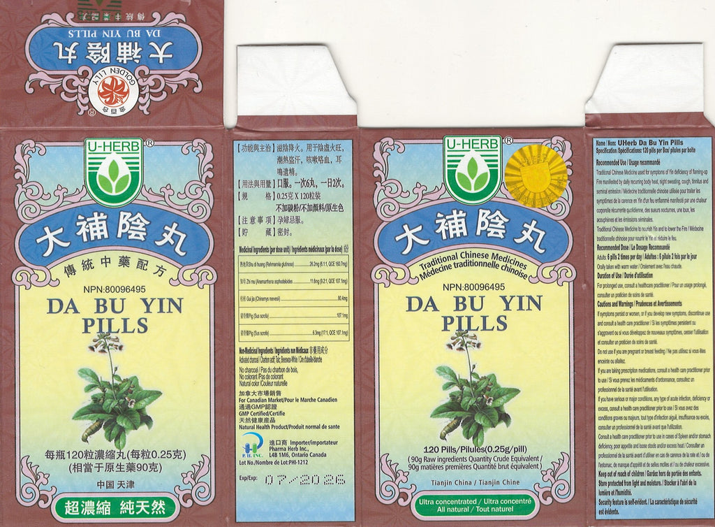 Da Bu Yin Wan - 大补阴丸 – Naturally North